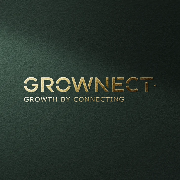 Logo wordmark design - GrowNect® - We design, create, improve and translate