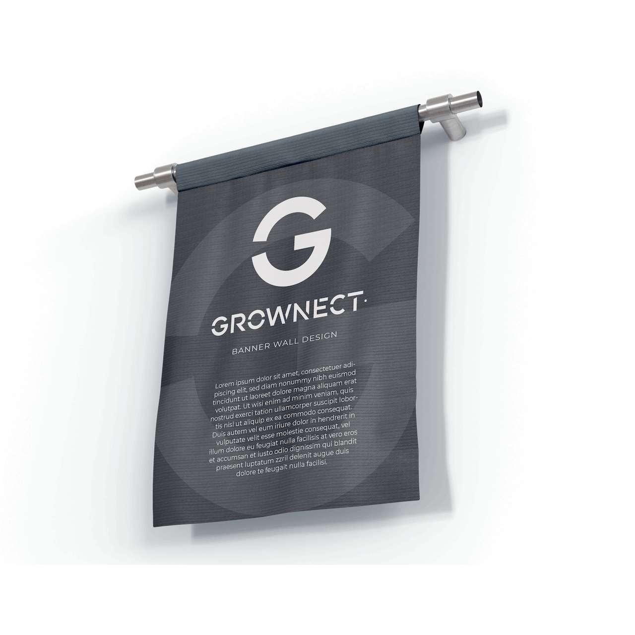 Wall banner design - GrowNect® - We design, create, improve and translate