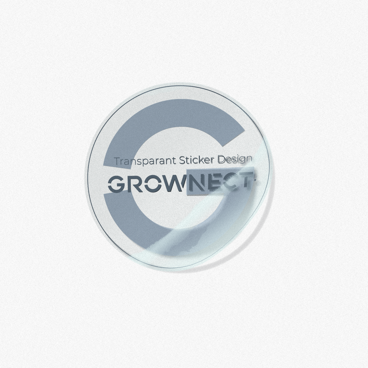 Sticker transparent design - GrowNect® - We design, create, improve and ...