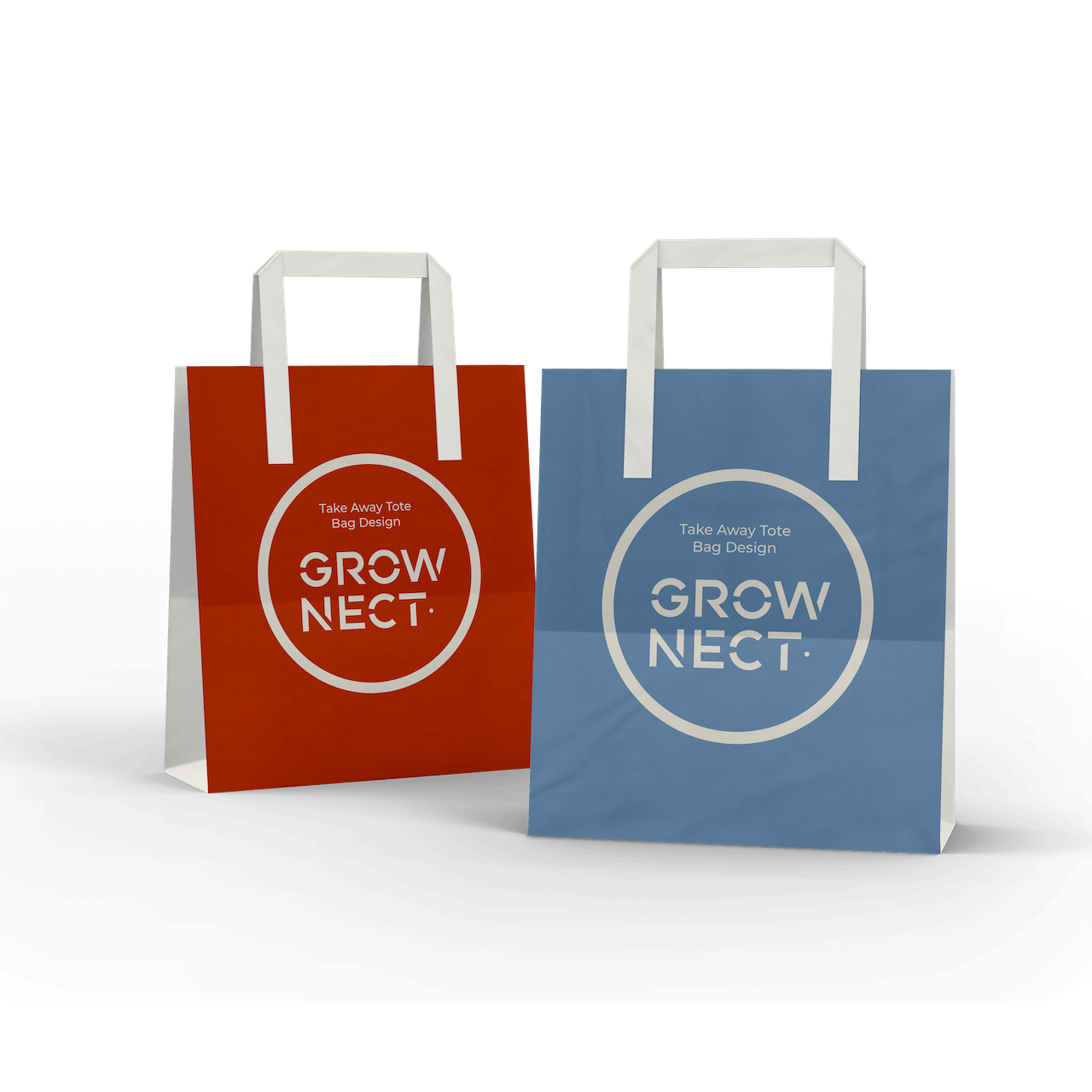 Take away carrier bag design - GrowNect® - We design, create, improve ...